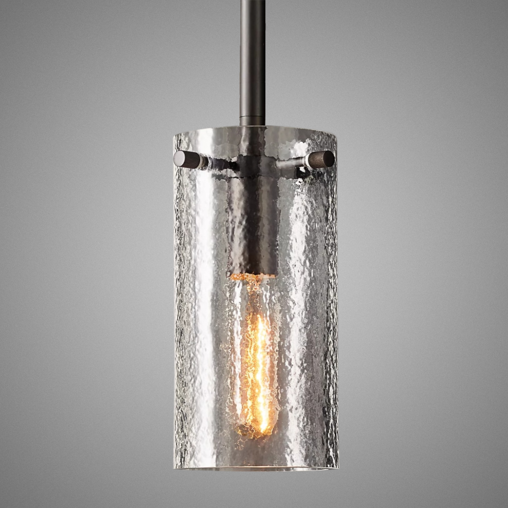 Lavelle - Cylindrical Textured Glass Pendant Lights – Focal Decor LLC
