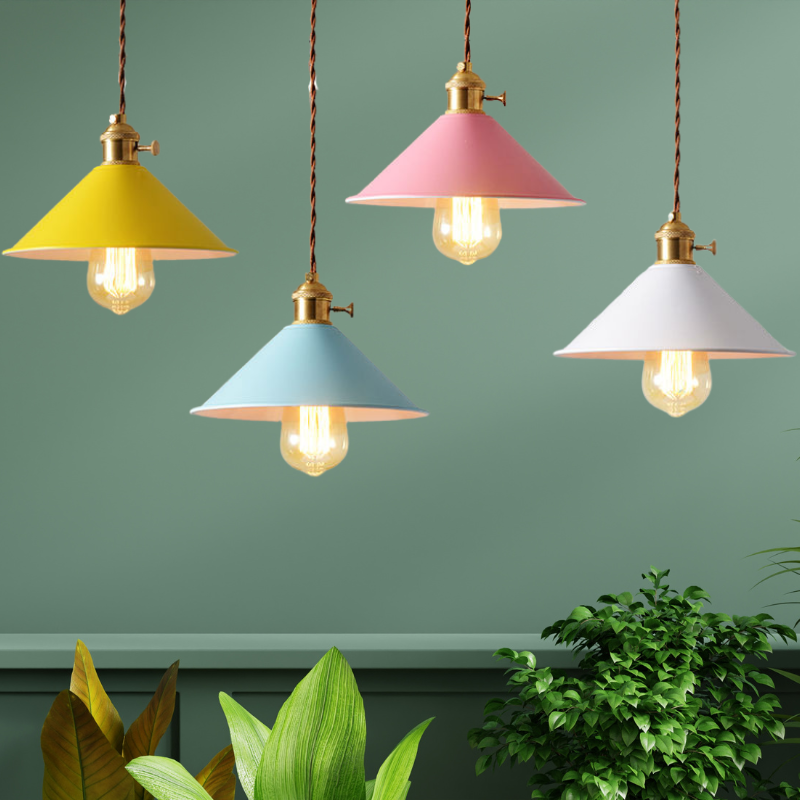 Colorful Retro Plated Pendant Lights – Focal Decor