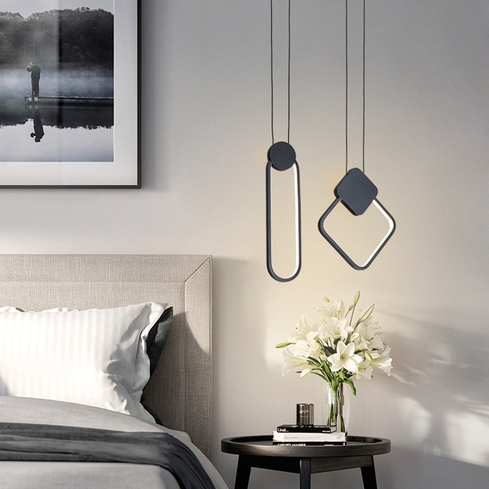 Modern Hanging LED Ring Lights – Focal Decor