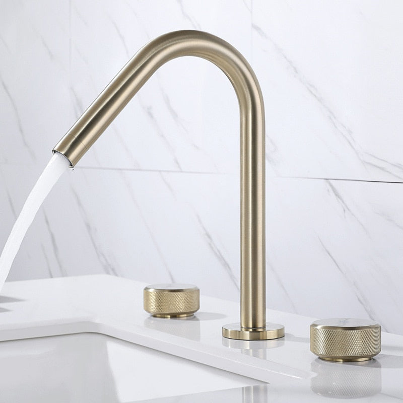 Cairo - Modern Double Handle Basin Faucet – Focal Decor
