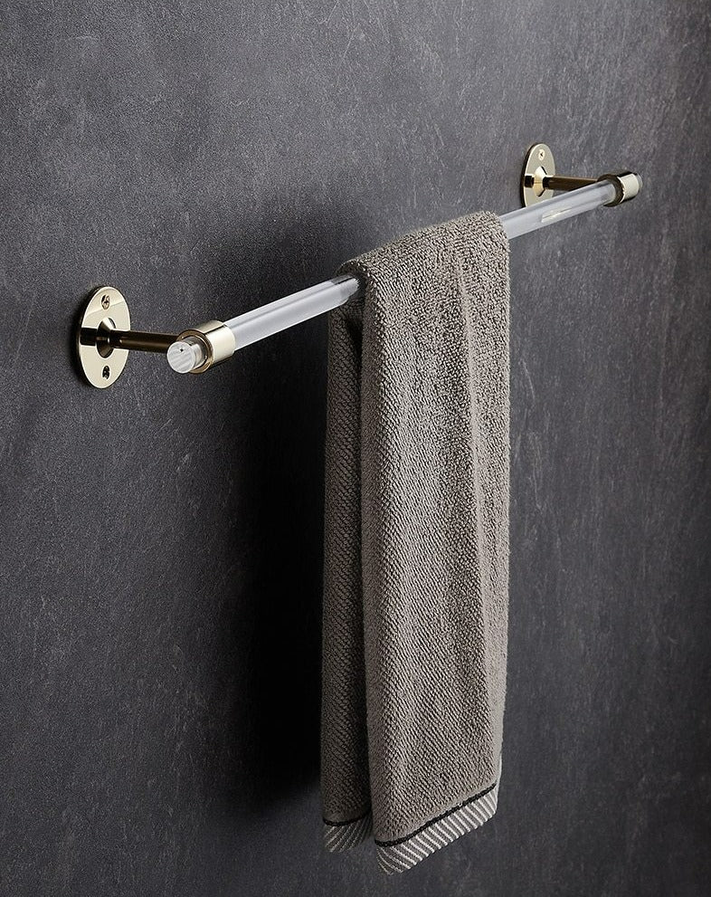 Modern Transparent Bathroom Hardware Set – Focal Decor LLC
