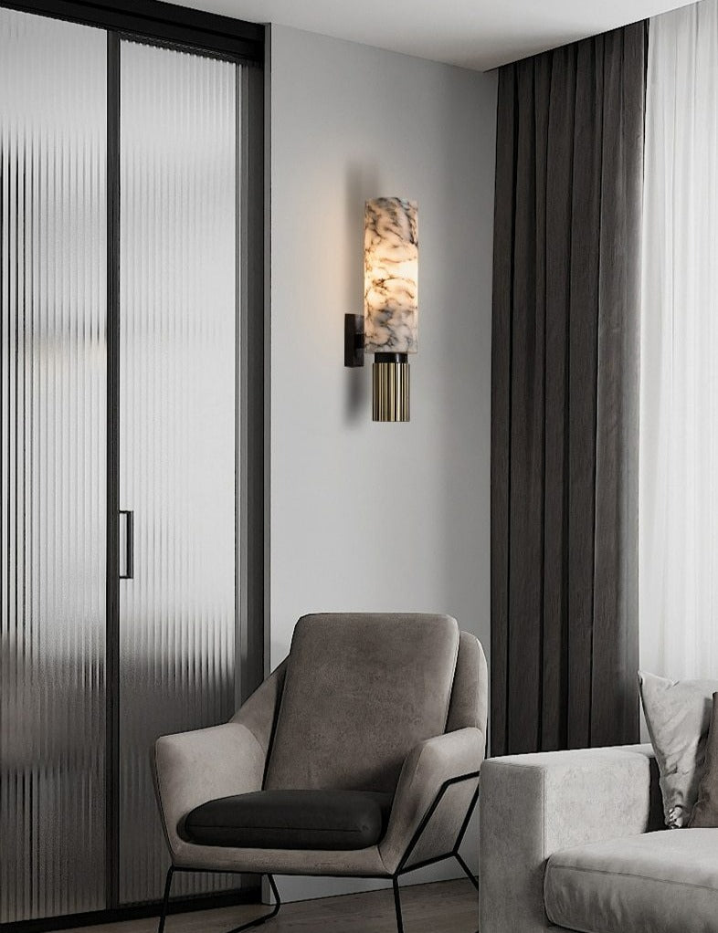 White Marble Wall Light – Focal Decor